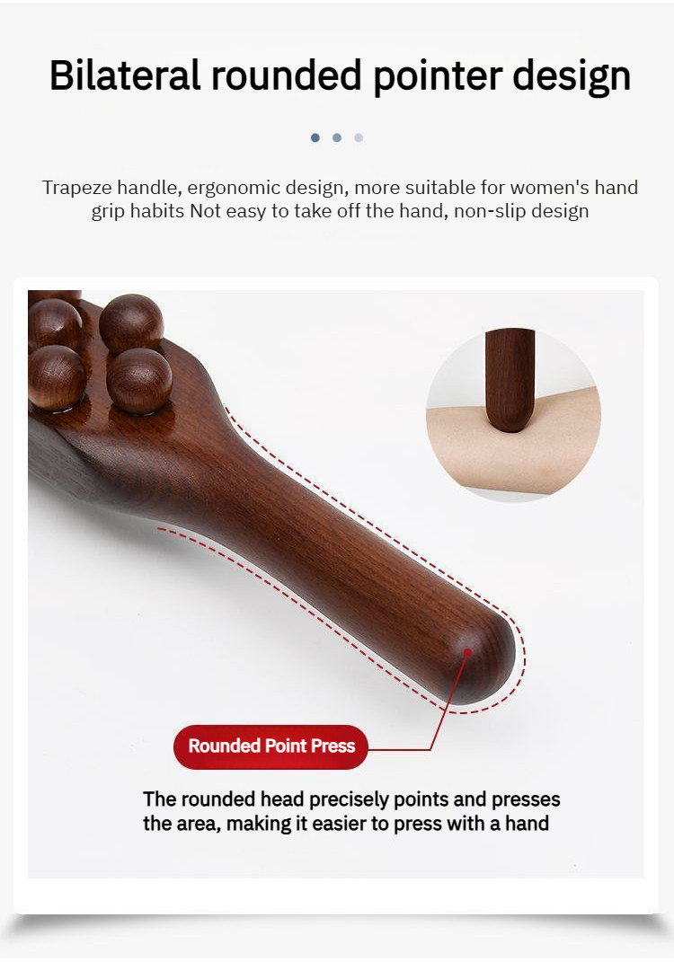 53 Ergonomic Meridian Massage Stick Three Rows Of Upgraded Massager ...