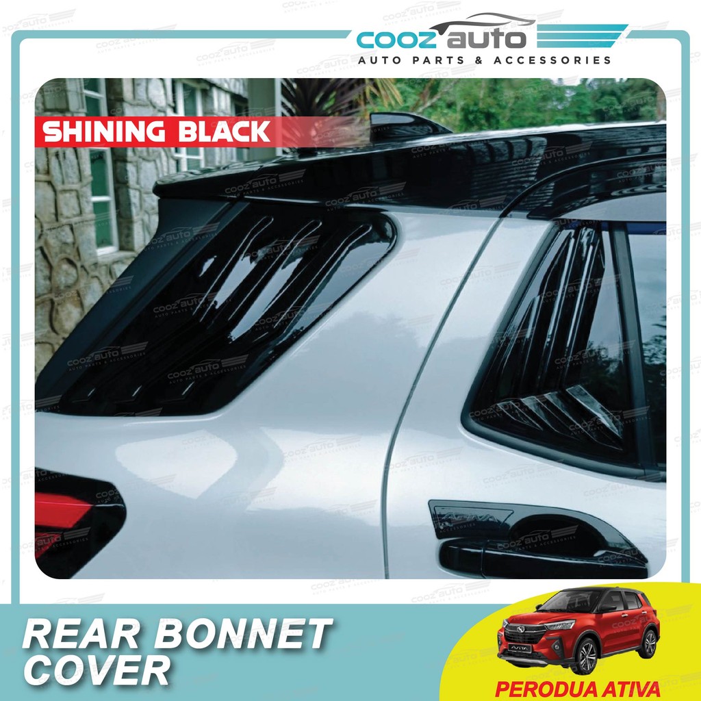 Perodua Ativa 2021 - 2025 Rear Bonnet Window Triangle Louver Cover ...