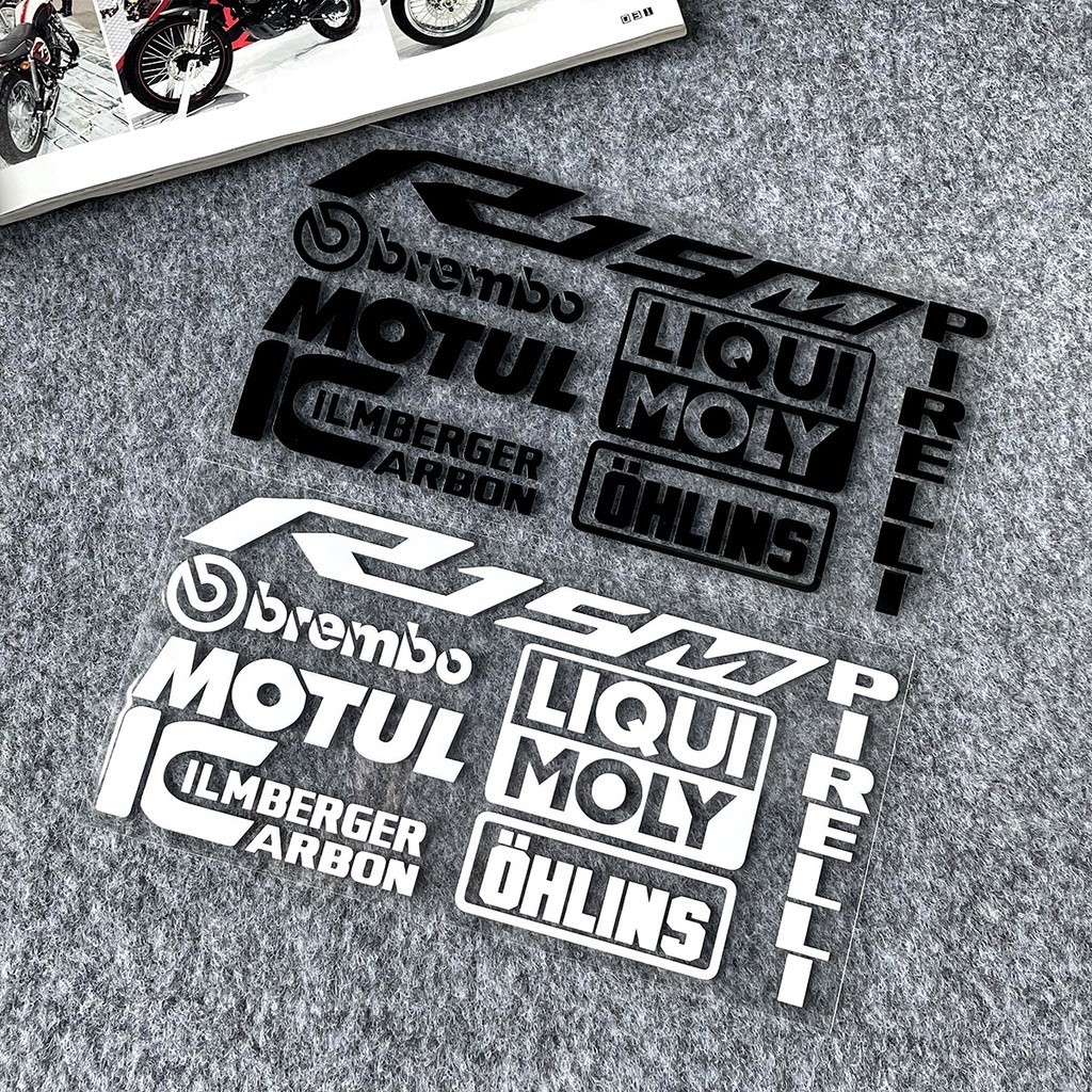 Motorcycle Sticker Set Racing Scooter Body Helmet Decoration Decal ...