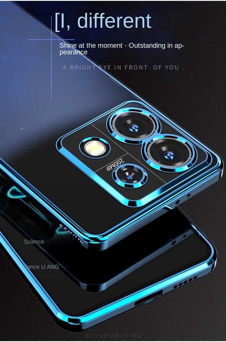 Ultra-thin Plating Silicone TPU Case For Infinix Note 40 Pro Plus ...