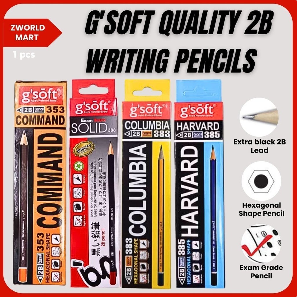 G'Soft Quality 2B Writing Pencils | Shopee Malaysia
