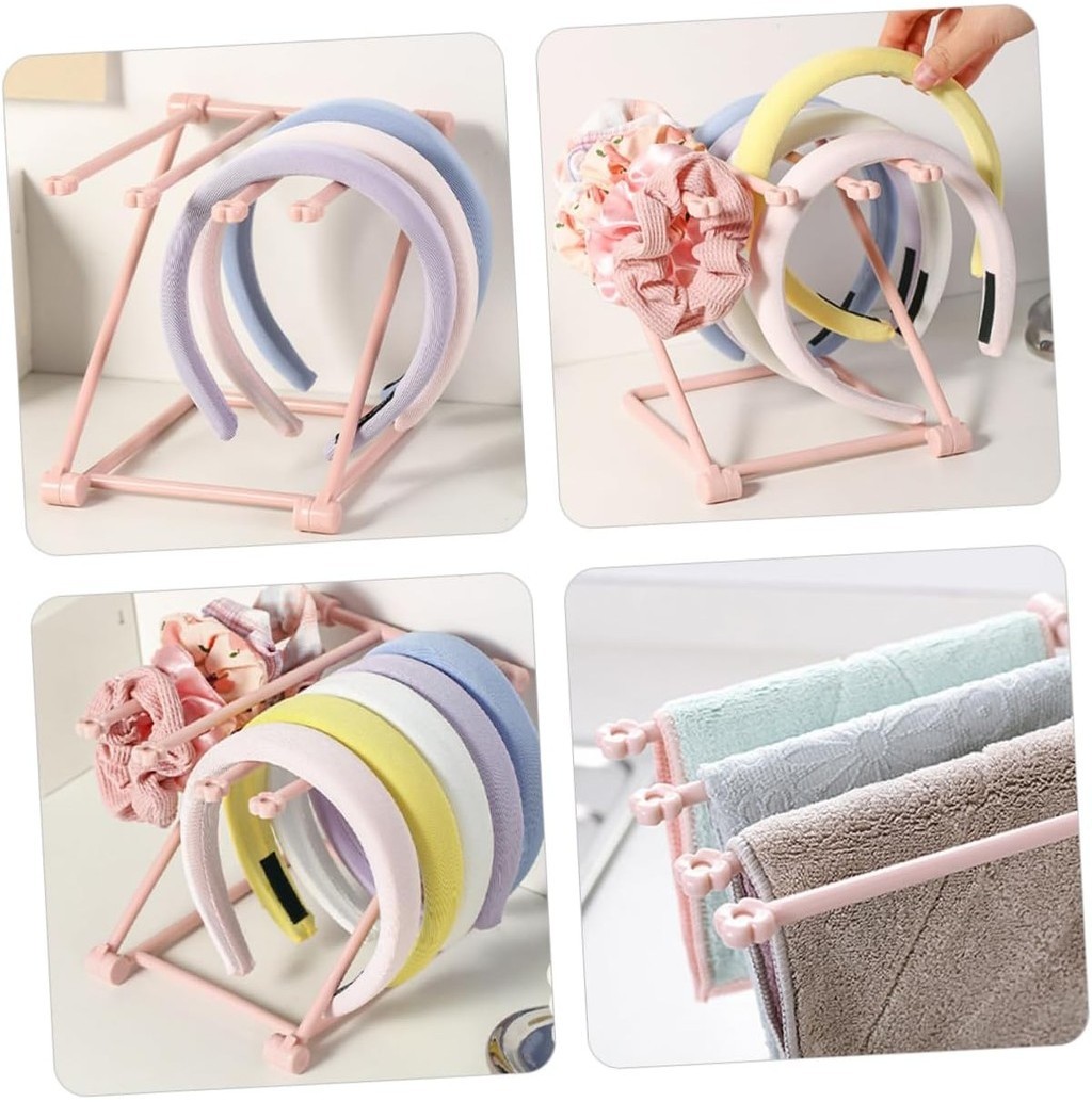 Foldable Kitchen Drying Rack Dish Towel Cup Storage Holder Desktop Hair ...