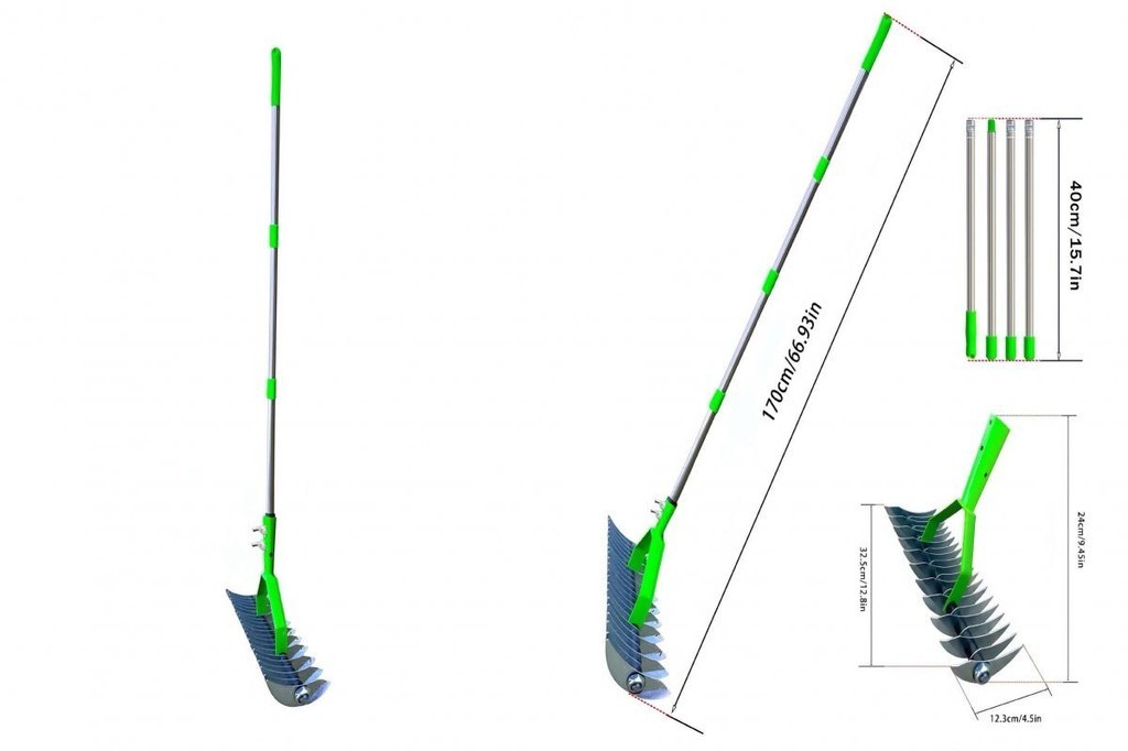 Sp Soil Aerator and Cultivator Thatch Rake for Lawn Multi-purpose Steel ...