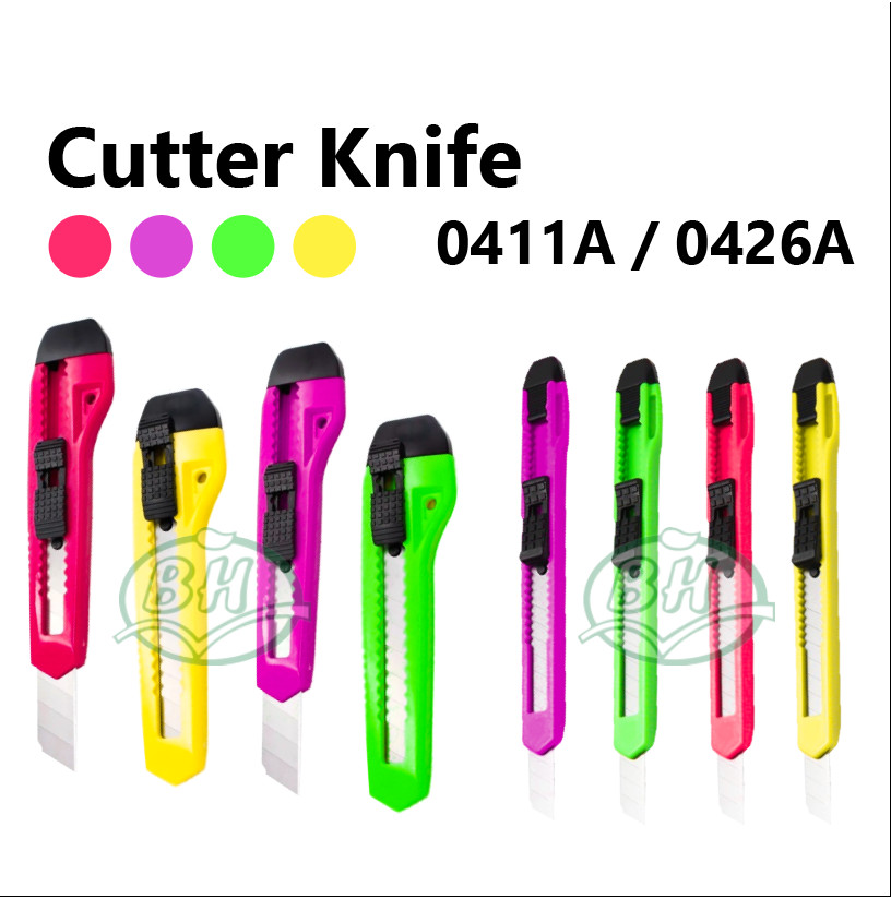 Sharp Cutter Knife 9mm/18mm| Utility Knife/ Paper Knife/ Pen Knife (SDI 0411A/0426A) | Shopee ...