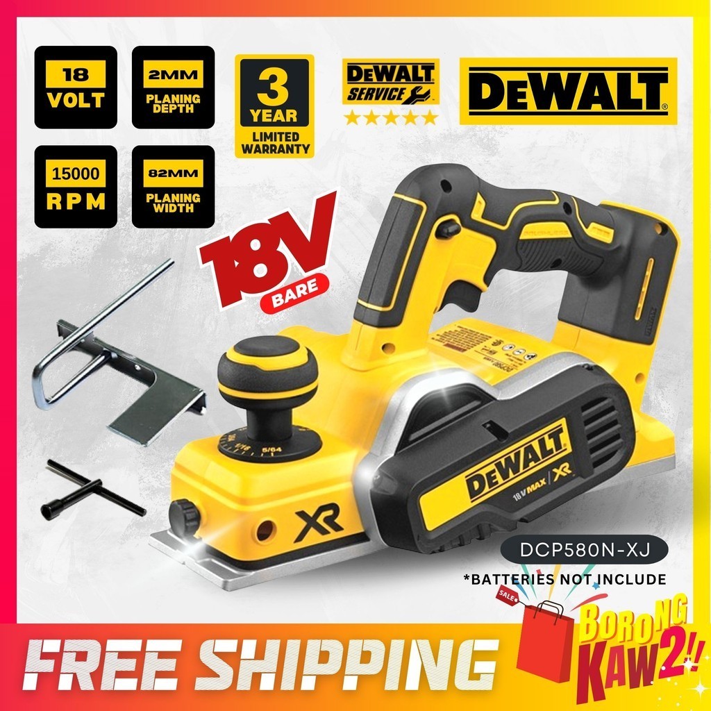 DEWALT DCP580N-XJ 18V / 20V MAX Brushless Planer Bare (Tool Only ...