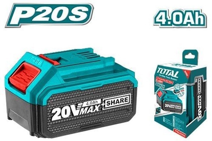 Total Battery 20V Li ion Battery 4.0Ah Battery TFBLI20021 Cordless ...