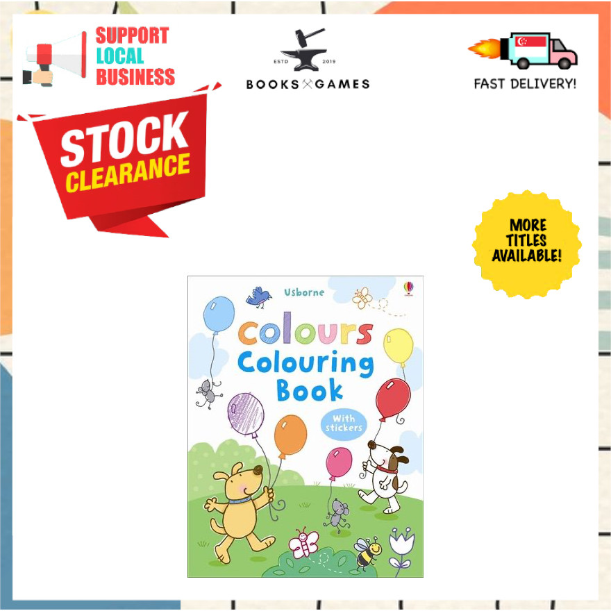 USBORNE Colours First Colouring Coloring Book Children Activity ...