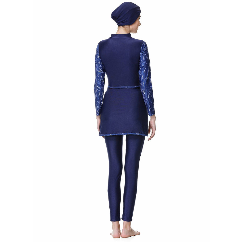 Muslimah Swimming Suit(Women'S Pants+Top+Hat Three Piece Swimsuit ...
