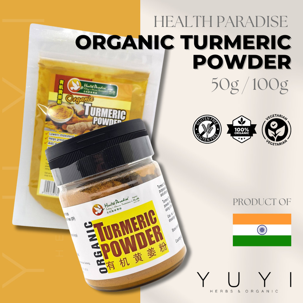 【Health Paradise】Organic Turmeric Powder - 100g / 50g | Shopee Malaysia