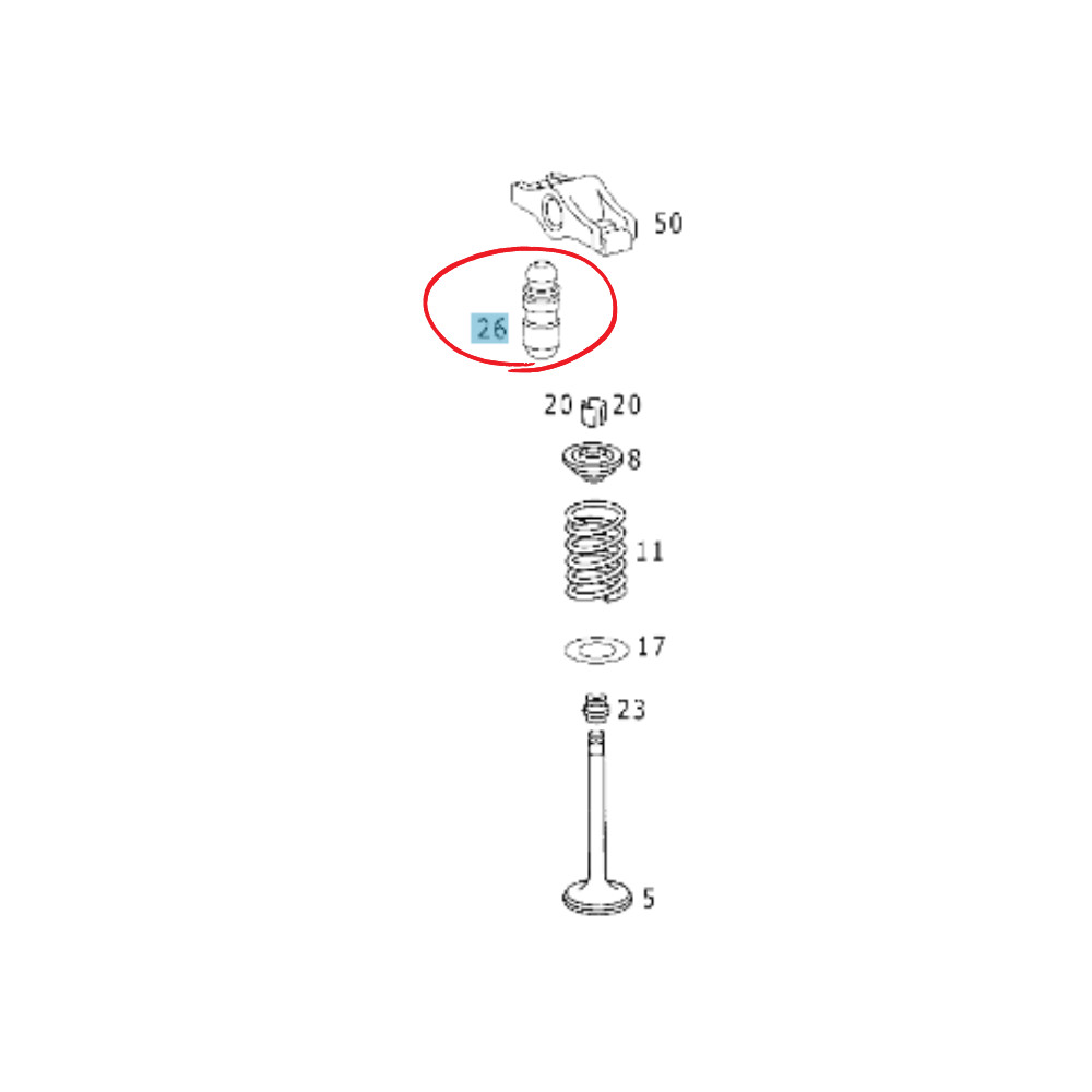 Original Mercedes Benz ROCKER ARM HYD VLV M271-UTE [NEW-DESIGN ...