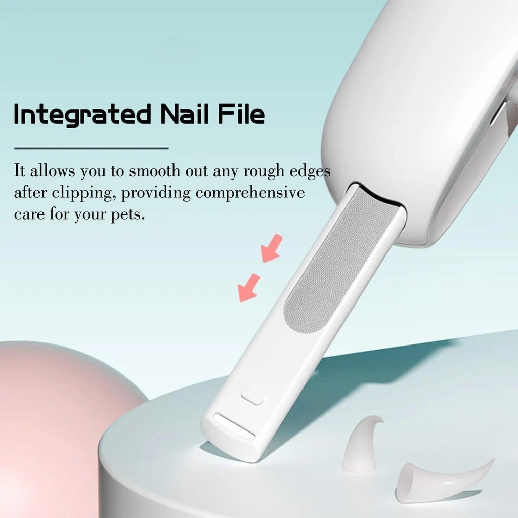 2 In 1 Professional Pet Nail Clippers with Adjustable Hole Cat Dog Nail ...