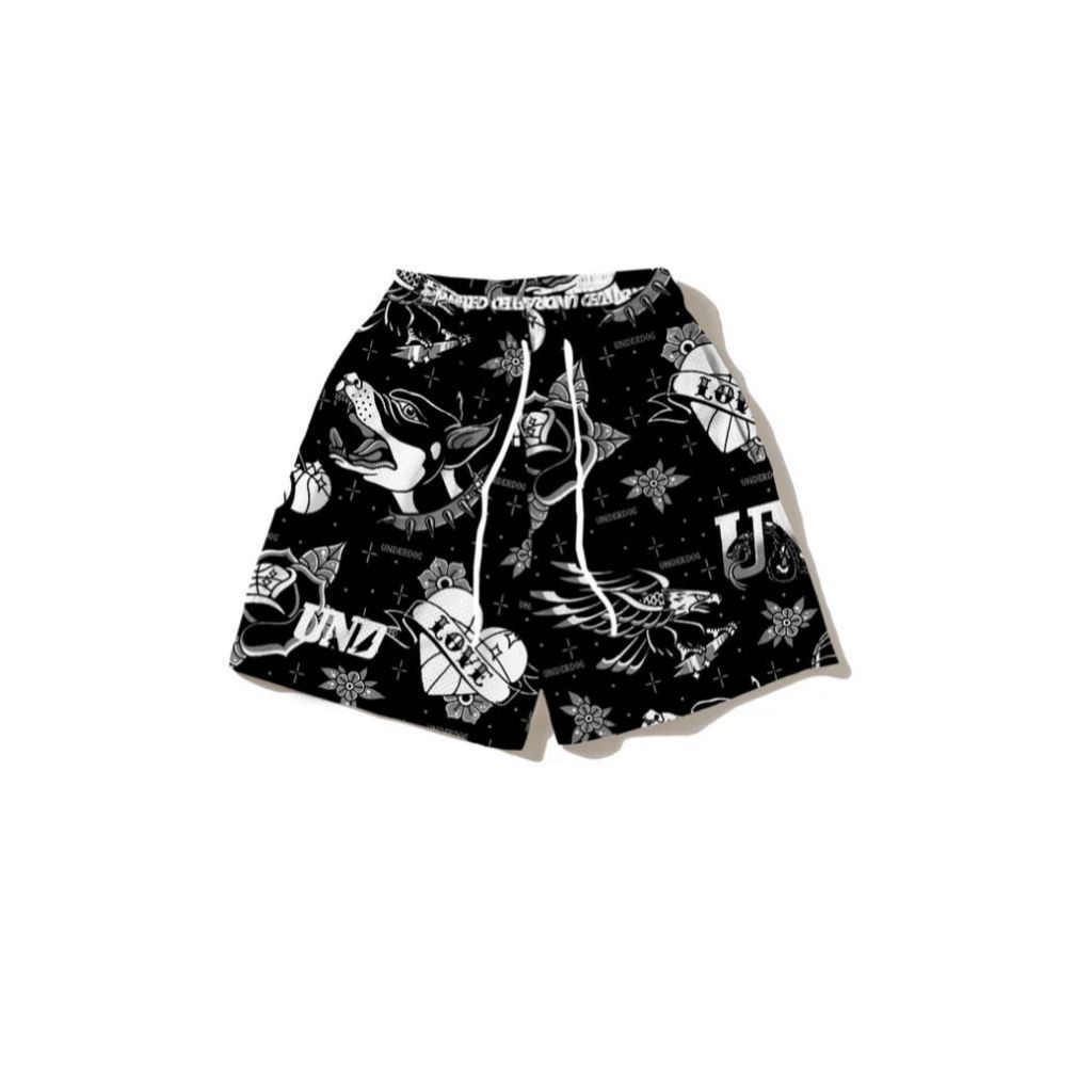 Undrafted "AMERICAN MONO" Mesh Men Short (Black) | Shopee Malaysia