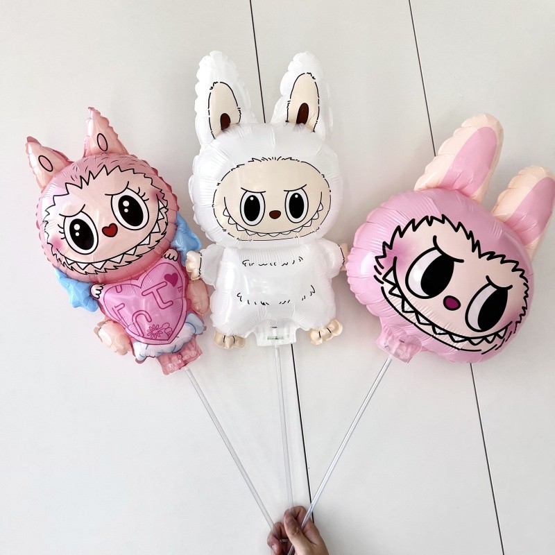 Creative Cute Labubu Sweetheart Western Cowboy Clip Balloon Big Head ...