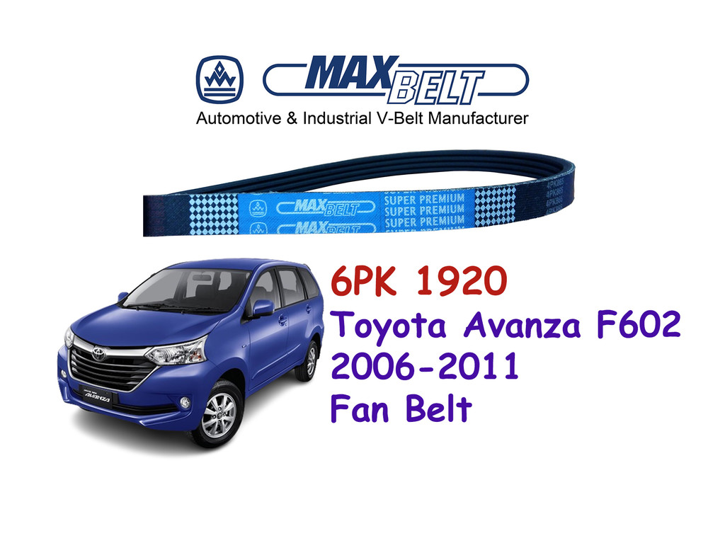 TOYOTA AVANZA F602 2006-2011 1.5 MAXBELT BELT (9004A-91033) 6PK 1920 X ...