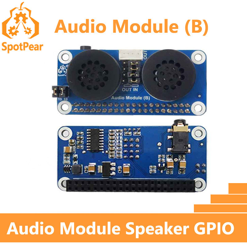 Audio Module (B) Speaker Module for Raspberry Pi zero/3B/4B GPIO audio amplification PWM sound ...