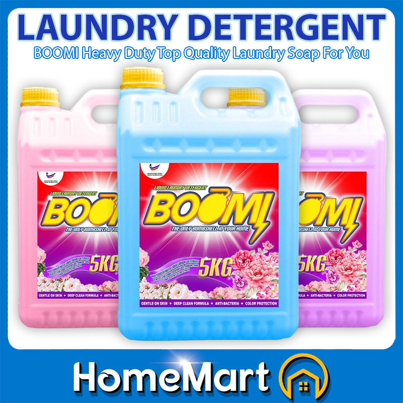 Boomi 5L Laundry Liquid Soap Detergent High-Quality Concentrated Anti ...