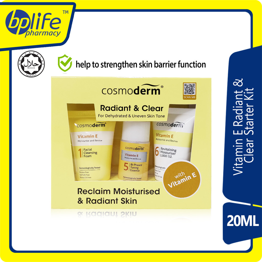Cosmoderm Vitamin E Radiant & Clear Starter Kit | Shopee Malaysia