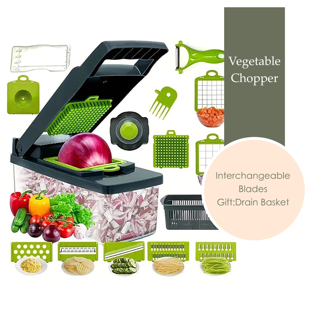 MOJOMORE Kitchen Tool Multifunctional Vegetable Slicer Set Manual ...