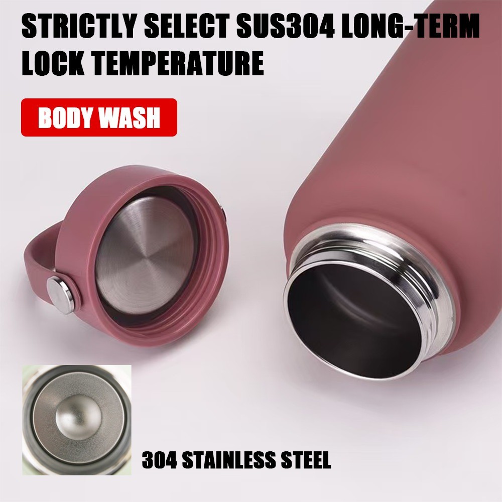 1000/1200ml Stainless Steel Thermos Large Capacity 304 Vacuum Insulated ...