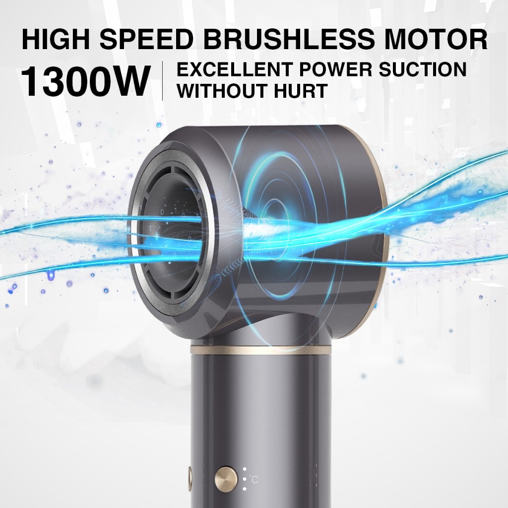 Mifier HD02 PRO 5in1 High Speed Hair Dryer Negative Ionic Blow Dryer ...