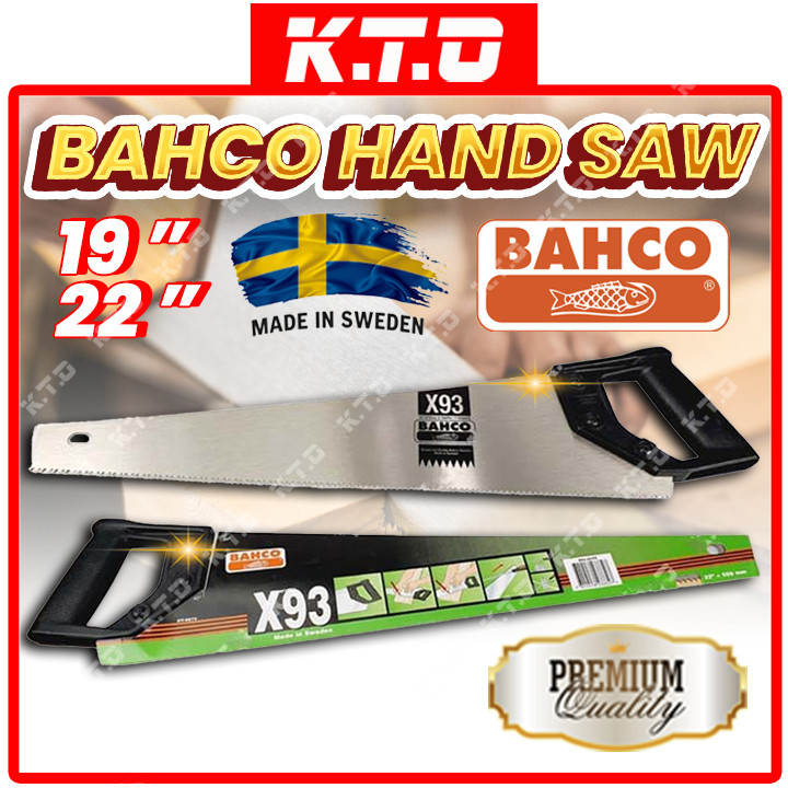 Original Bahco 19 Inch / 22 Inch X93 Universal Wood Hand Saw Made In ...