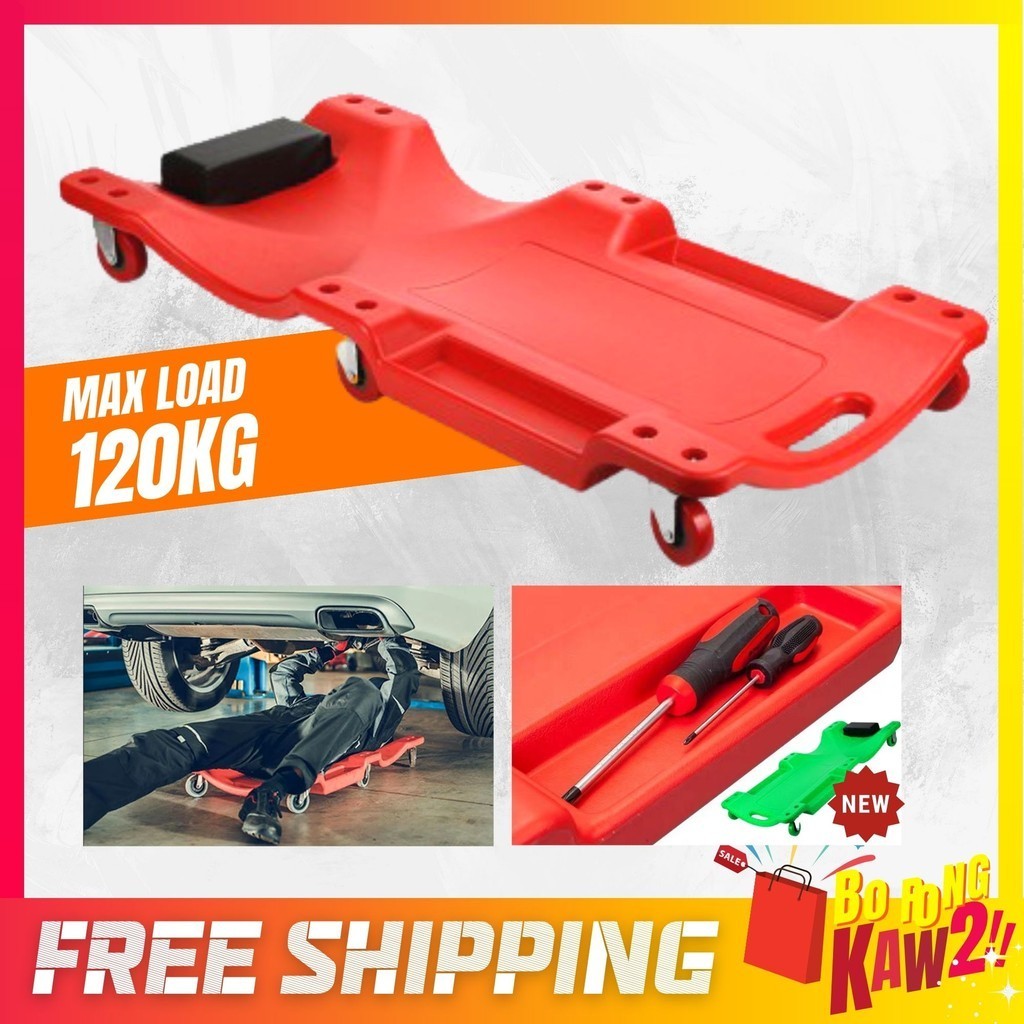 36” / 40" Mechanic Creeper Car Garage With 6 Swivel Wheels Trolley ...