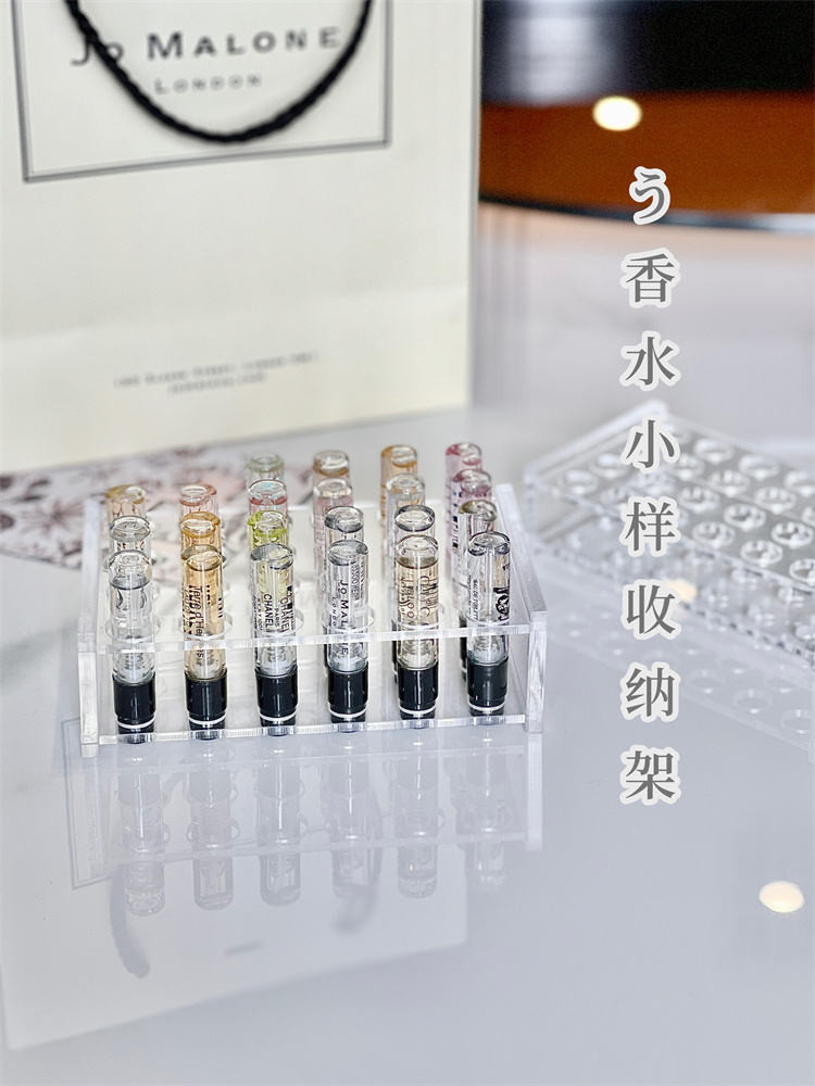 Perfume Storage Rack Desktop Display Rack Test Tube Perfume Sample ...