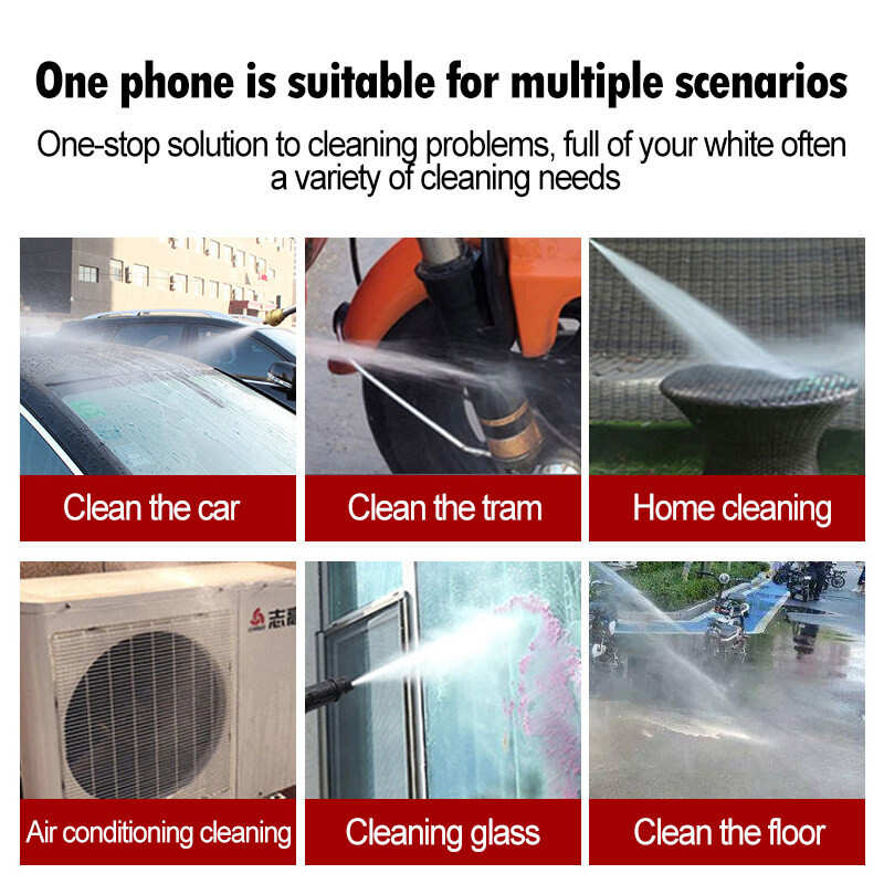 3000W High Pressure Water Jet Car Wash Home Cleaner Spray Car Washer Automatic Water Jet Machine ...