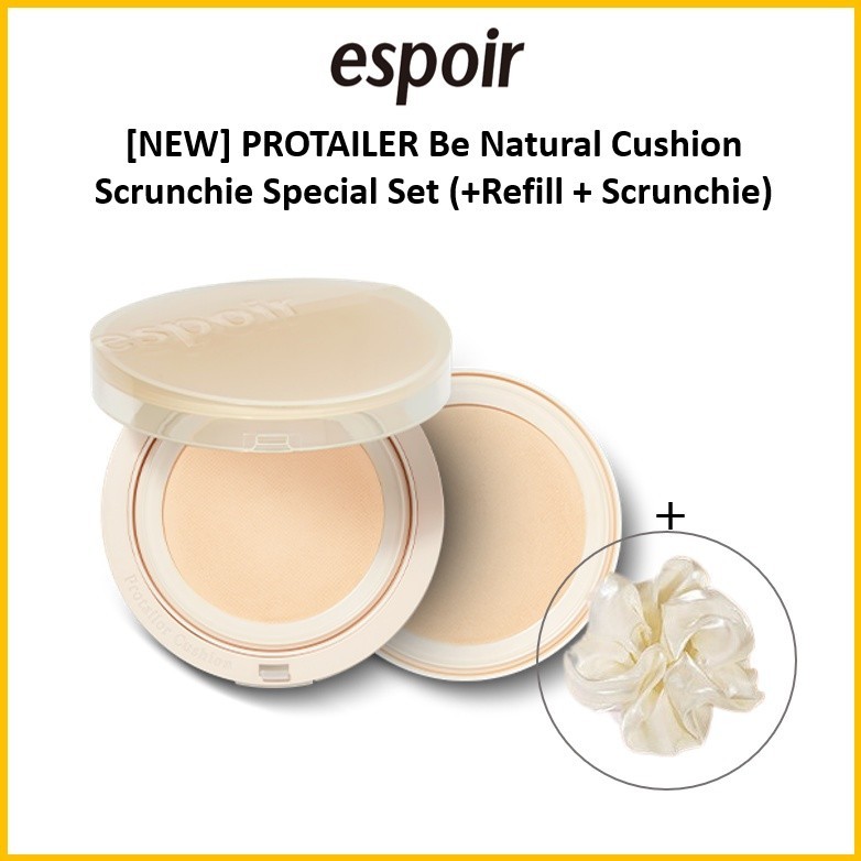 [NEW] Espoir Protailer Be Natural Cushion (Scrunchie Special Set ...