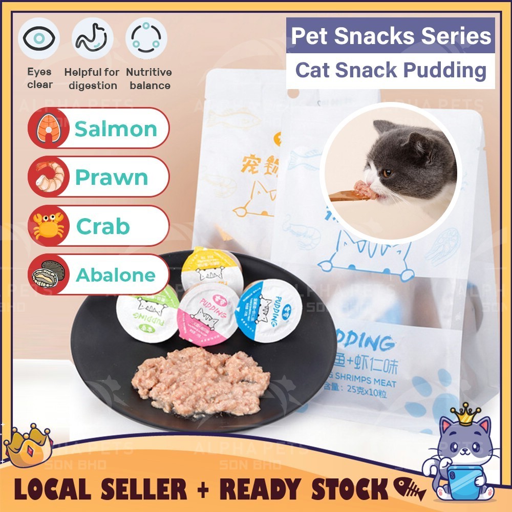 CATQUEEN Cat Meat Dog Crab Salmon Abalone Prawn Pudding Snack Treat ...