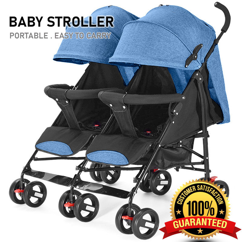 Ultralight Foldable Double Baby Twin Left Right Stroller for Travel ...