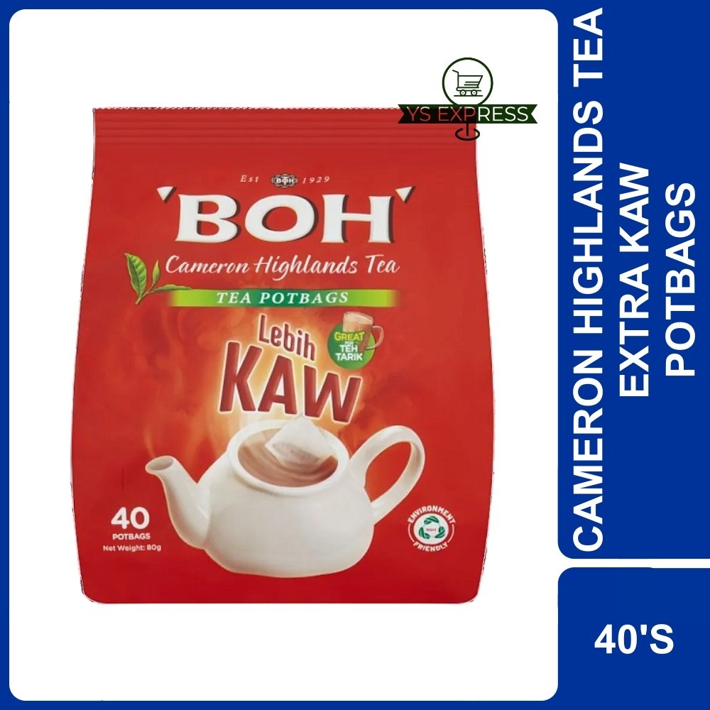 BOH Cameron Highlands Tea Extra Kaw Potbags 40'S - Teh Cameron ...