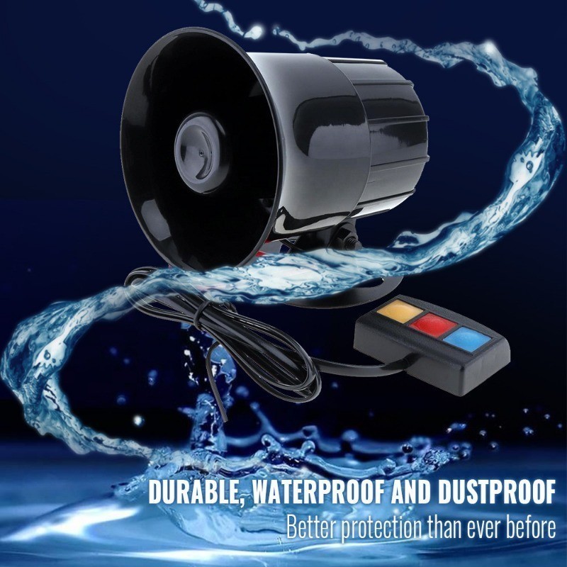 30W External Siren Horn Buzzer System 30 Watts 12V DC Power Supply ...