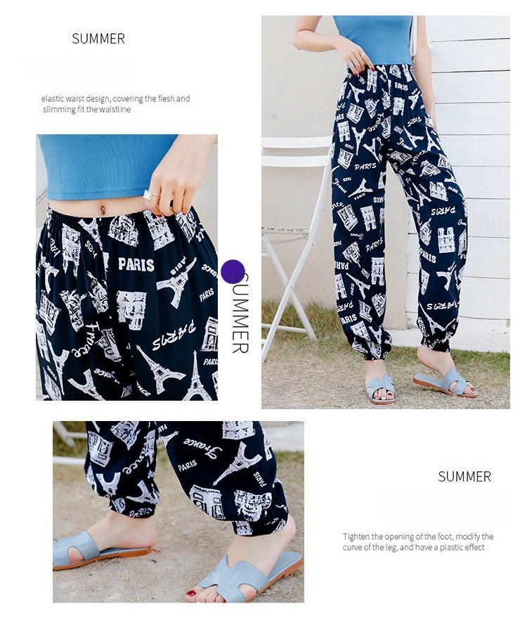 【LF】Women Harem Pants S-3XL Casual Boho Style Tousers for Spring Summer ...