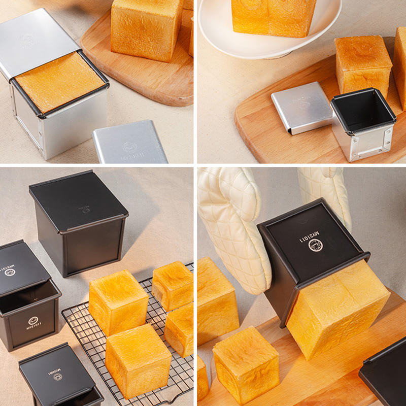 Toast box//// Fenghelili Toast Mold 250g Non-stick 450g Mini Toast Box ...