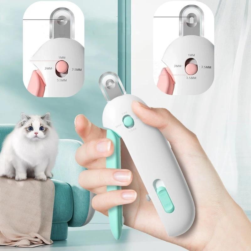 2 In 1 Professional Pet Nail Clippers with Adjustable Hole Cat Dog Nail ...