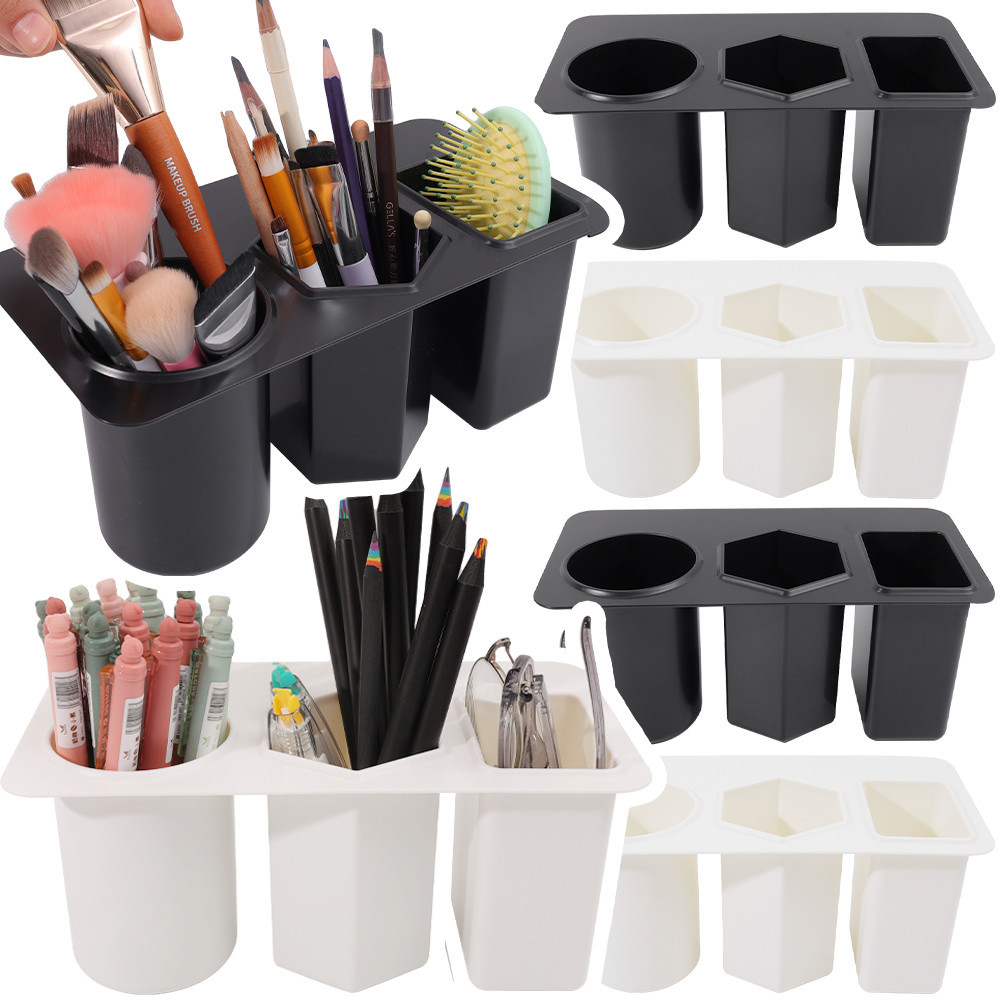 Five Grids Large Capacity Pen Holder - Stationery Storage Box - Pencil ...