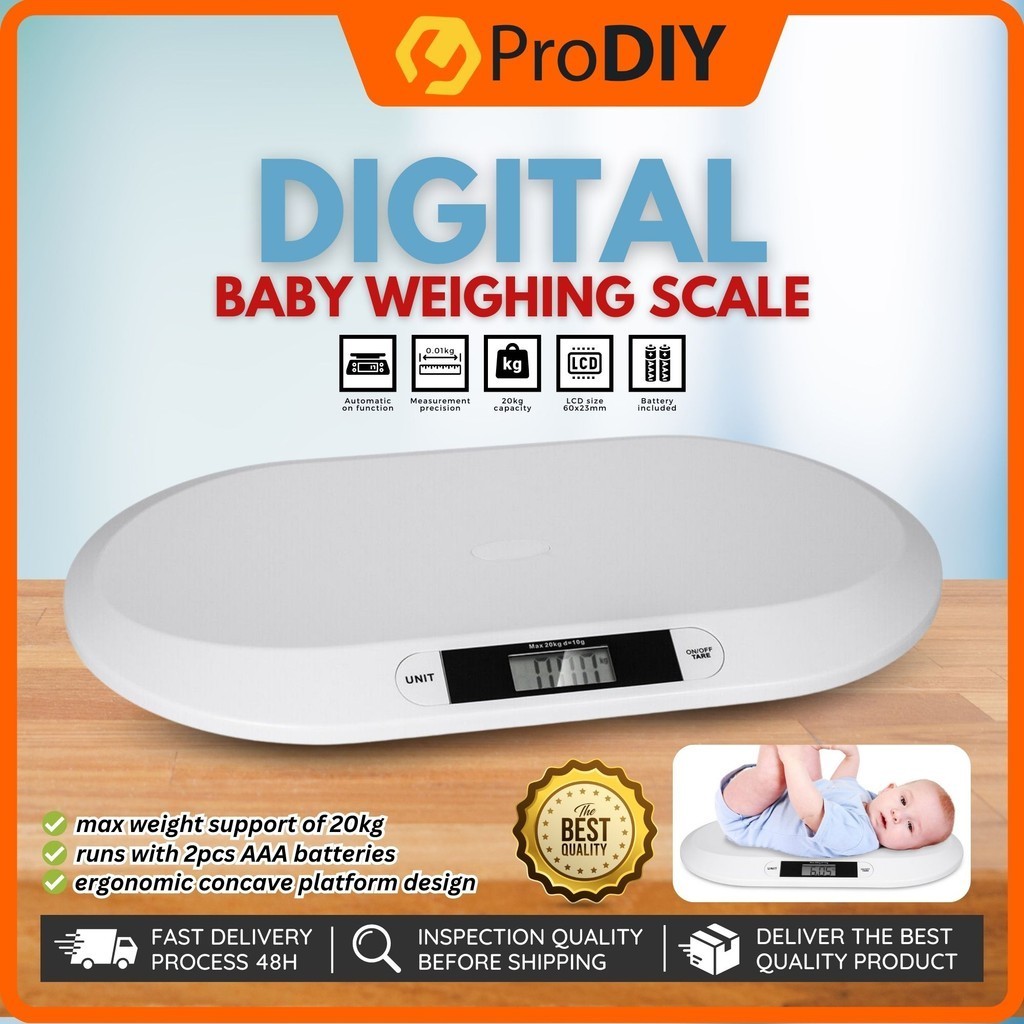 20KG Digital Baby Weighing Scale High Precision Penimbang Digital Smart ...