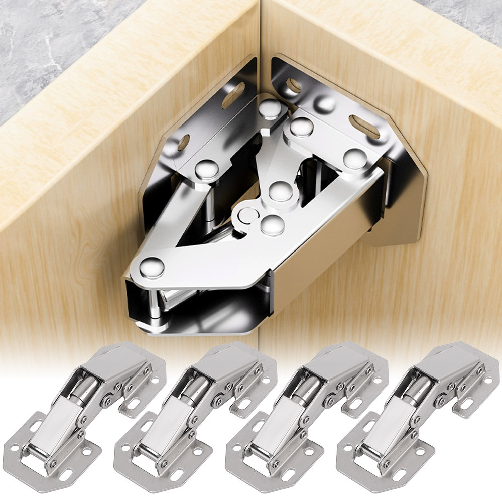 175 Degree No-Drilling Hole Cabinet Hinge - Slot-free Non-perforating ...