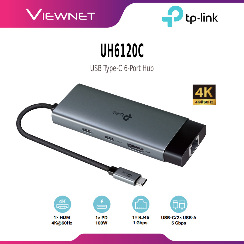 TP-LINK UH6120C 6-PORT HUB / UH7020C 7-IN1 HUB / UH9120C 9-PORT HUB / UH3020C 3-IN1 HUB ...