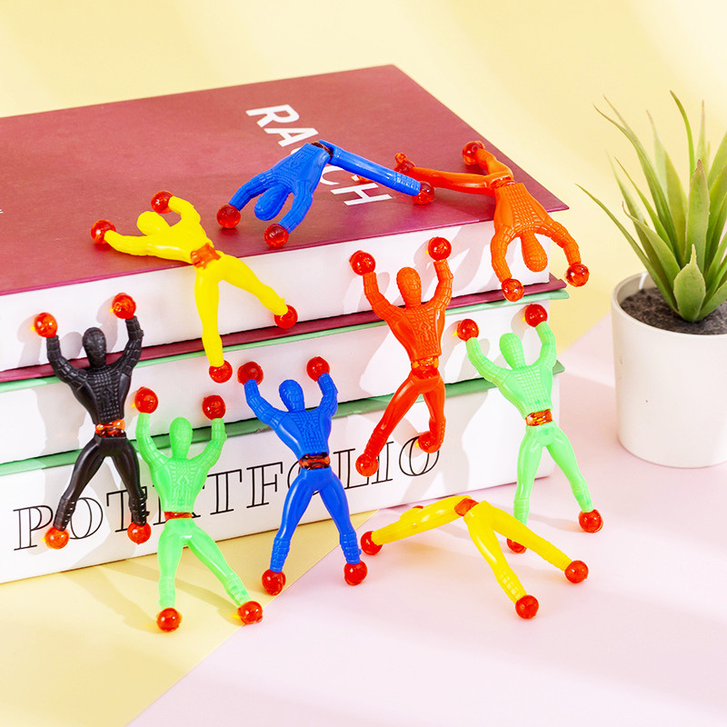 𝗦𝗧𝗥𝗘𝗧𝗖𝗛𝗬 𝗘𝗟𝗔𝗦𝗧𝗜𝗖 》 Flexible Wall Climb Sticky Man Kids Fun Toys Mainan ...