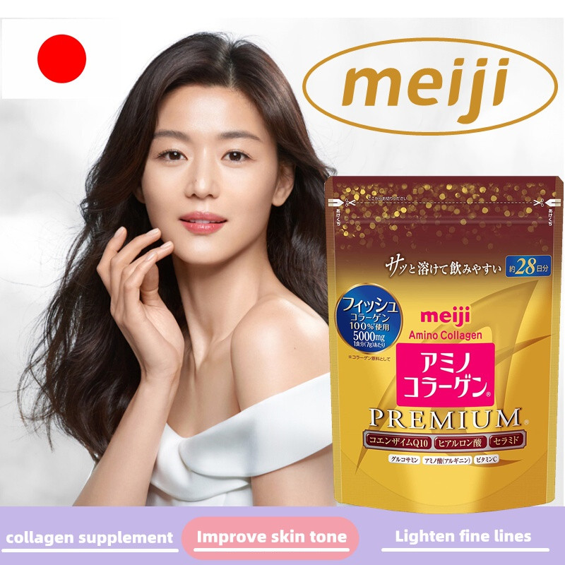Meiji Amino Collagen Premium Powder 196g 日本 明治 胶原蛋白 胶原蛋白粉 | Shopee Malaysia