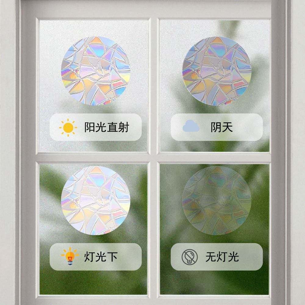 Colorful Sun Catcher Rainbow Prism Window Glass Sticker Balcony ...