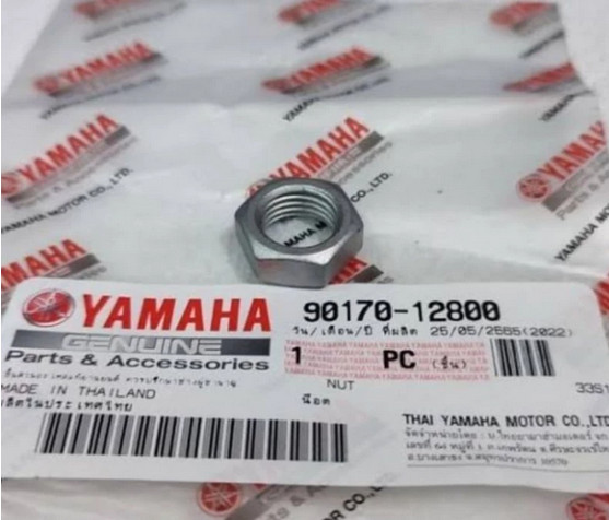 90170-12800 YAMAHA 100% ORIGINAL FRONT CVT PULLEY NUT NVX155 / NMAX155 ...