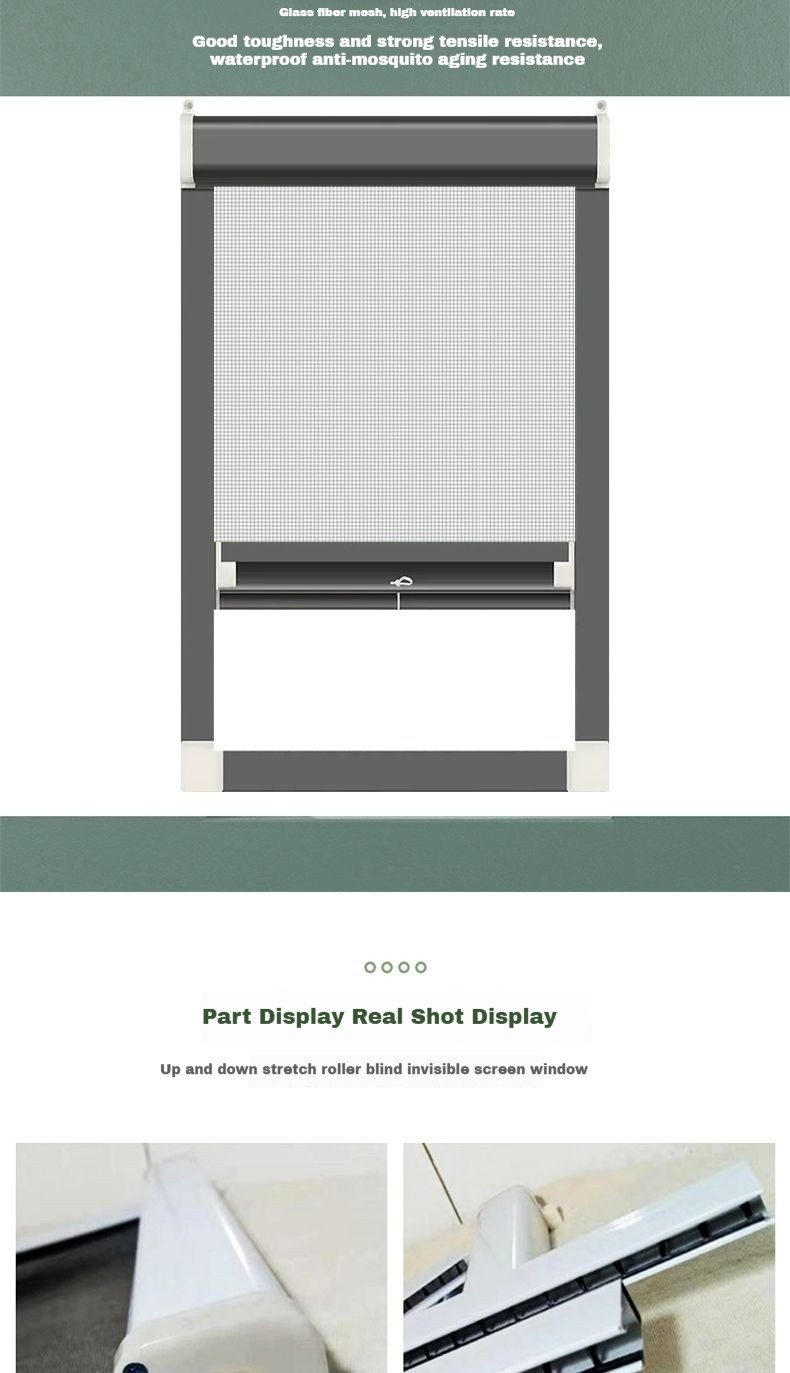 Customizable Folding Screen Window with Anti-Mosquito Mesh, Self ...