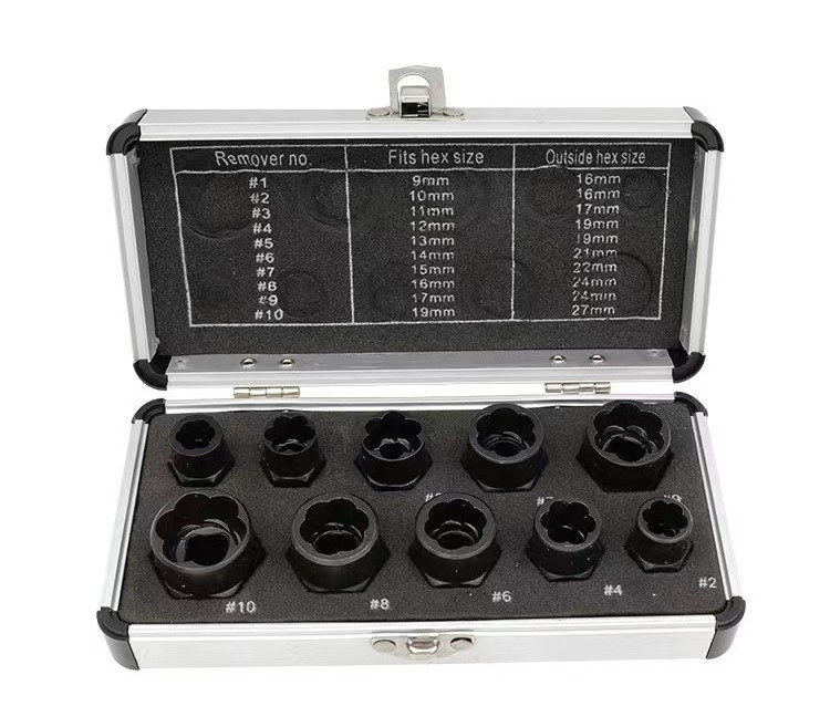 13pc Broken Nut Bolt Extractor Socket Head Take Hexagonal Screw Screws ...