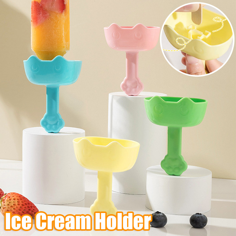 Anti-drip Handheld Ice Cream Holder - Portable Spill Proof Ice Cream ...