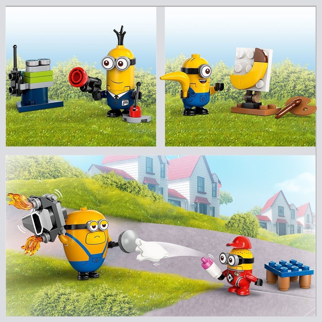 LEGO 75580 Despicable Me 4 Minions and Banana Car Building Toy Set (136 ...