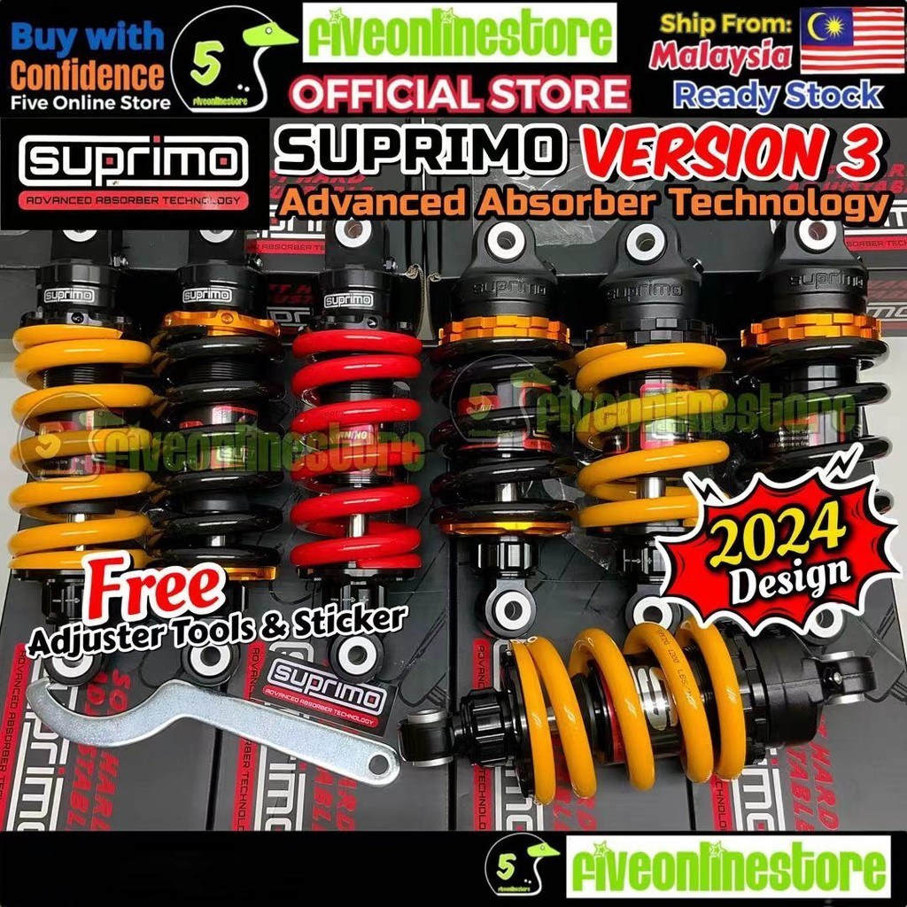 SUPRIMO Monoshock V3S Adjustable Y15 Y15ZR Y16 LC135 V1-V7 LC RS150 RSX 200MM 205MM 230MM Mono ...