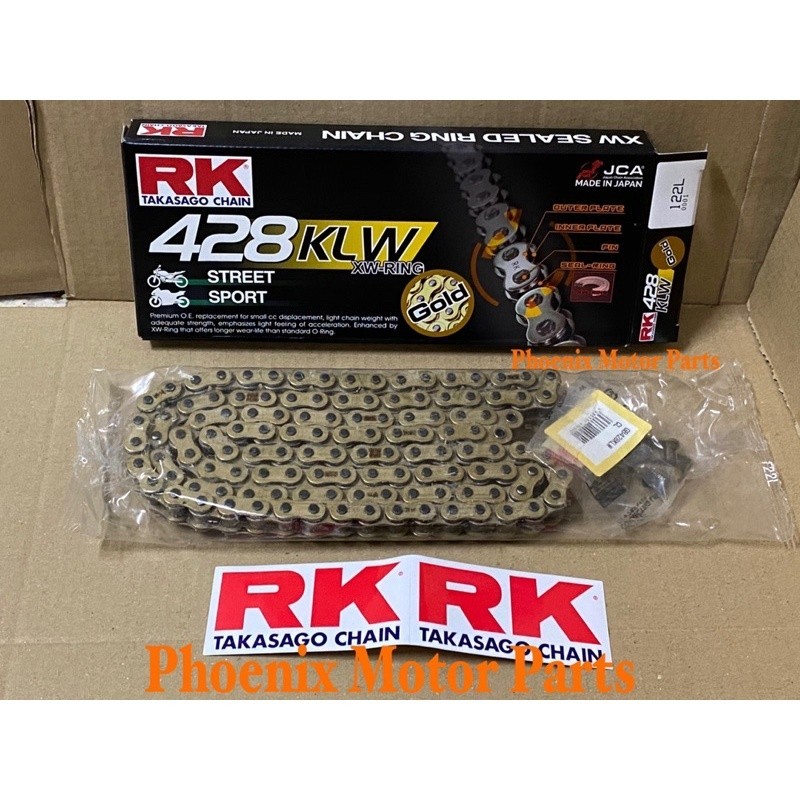 RK 428 KLW XW-RING 132L SUPERBIKE GOLD CHAIN RANTAI EMAS XW-RING RK ...